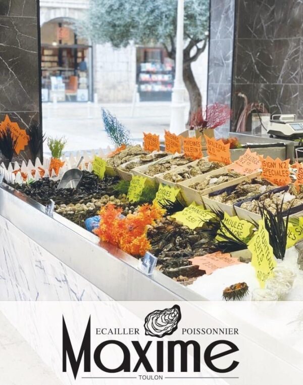 L’étalage – Maxime Fruits de Mer – Écailler Poissonnier